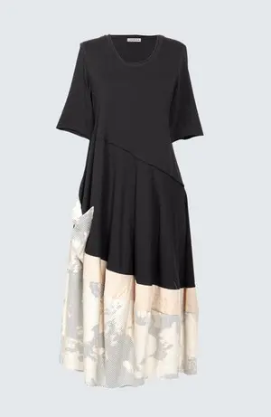 LUUKAA Selene Long Cotton Jersey Dress - Original