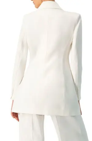 IVONNE Single-button Blazer - White