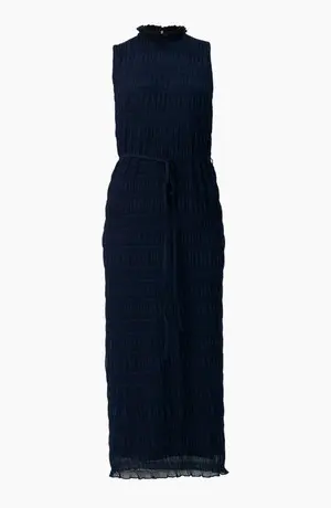IVONNE Sleeveless Pleated Long Dress