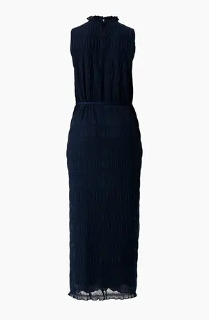 IVONNE Sleeveless Pleated Long Dress