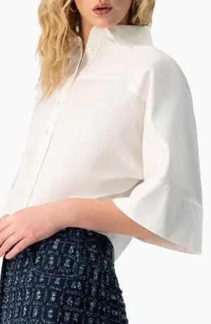 IVONNE Dolman Sleeve Wide Shirt