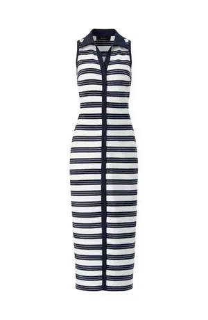 IVONNE Sleeveless Striped Long Dress