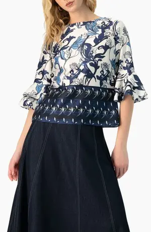 Ivonne Ruffle Blouses