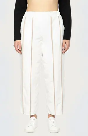 LUUKAA Jasper Memory Taffeta Pants With Liner - Ecru
