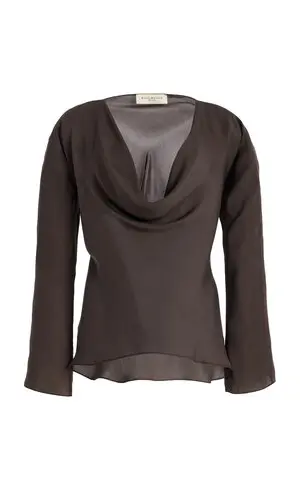 KALLMEYER Wilka Silk Blouse - Brown