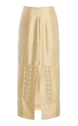 KALLMEYER Reed Silk Maxi Skirt