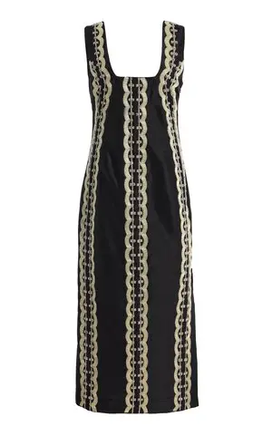 KALLMEYER Ivette Silk Midi Dress - Black