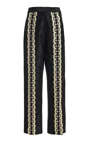 KALLMEYER Nadja Silk Trousers - Black