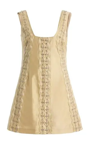 KALLMEYER Elaiza Silk Mini Dress - Gold