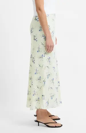 French Connection Floral Bias Cut Midi Skirt
