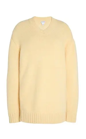 Bottega Veneta V-neck Cashmere Sweater - Yellow