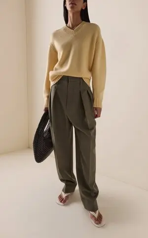 Bottega Veneta V-neck Cashmere Sweater - Yellow