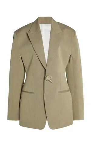 Bottega Veneta Wool-linen Melange Tailored Jacket