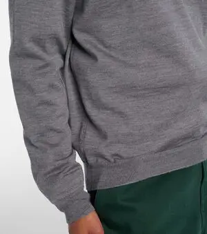 Miu Miu Virgin Wool Polo Sweater - Grey
