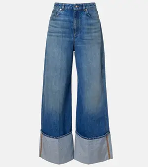 Givenchy Mid-rise Wide-leg Jeans - Blue