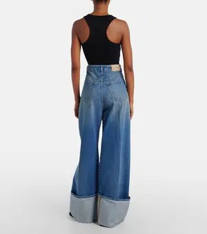 Givenchy Mid-rise Wide-leg Jeans - Blue