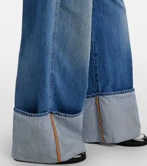 Givenchy Mid-rise Wide-leg Jeans - Blue