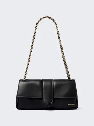Jacquemus The Bambino Chaine Shoulder Bag - Black