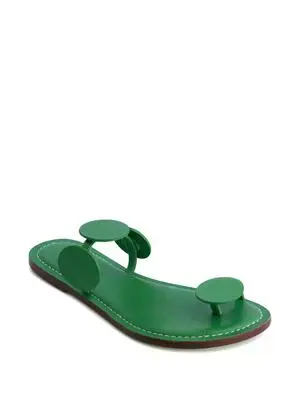 Bernardo New Moon Ring-toe Sandals - Green
