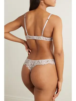 COCO DE MER Aurelia Corded Lace Thong