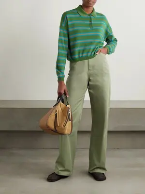 Loewe Cotton-twill Straight-leg Pants