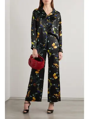LANVIN Printed Silk-satin Shirt