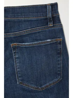 FRAME Le High Cropped Straight-leg Jeans
