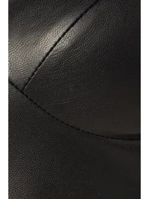 Versace Icons Embellished Leather Bustier Top