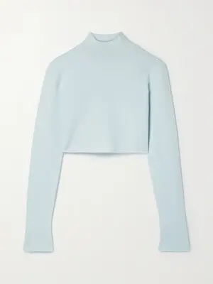 Lapointe Cropped Stretch-knit Top