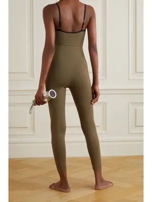 Ernest Leoty Adeline Two-tone Stretch Jumpsuit