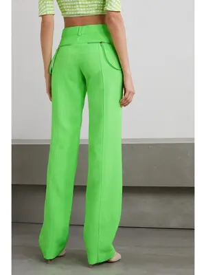 Jacquemus Meloia Paneled Straight-leg Pants