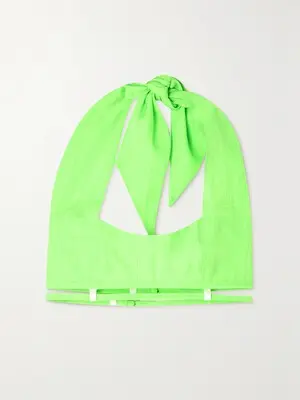 Jacquemus Limao Cropped Halterneck Top