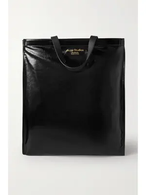 Acne Studios Leather-trimmed Coated-twill Tote