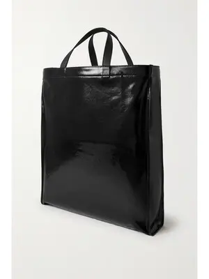 Acne Studios Leather-trimmed Coated-twill Tote