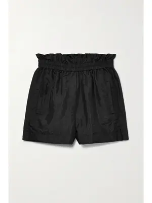 Tibi Gathered Shell Shorts