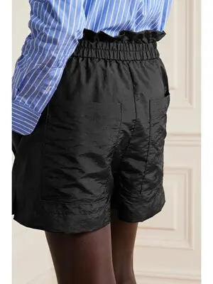 Tibi Gathered Shell Shorts