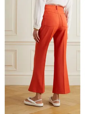 Stella McCartney Cropped Flared Twill Pants