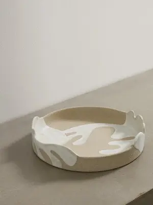MARLOE MARLOE Net Sustain Dasa Stoneware Tray - Neutrals