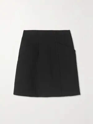 Chloé Paneled Wool-felt Mini Skirt