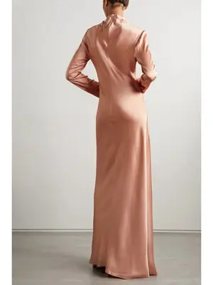 Lapointe Draped Satin Gown