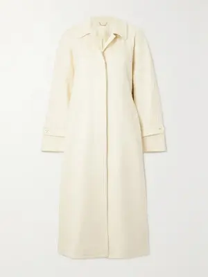 Chloé Belted Silk, Wool, And Cashmere-blend Trench Coat