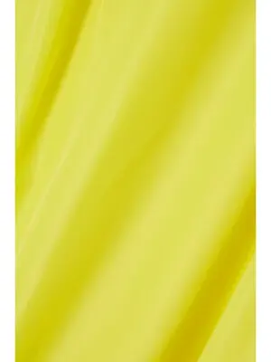 Tibi Belted Asymmetric Cutout Taffeta Midi Dress