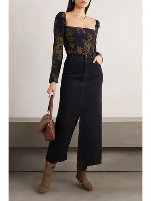 REFORMATION Demi Floral-print Crepe De Chine Blouse