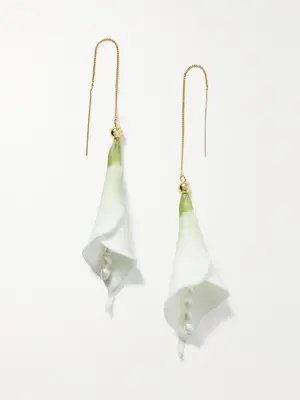 Cult Gaia Calla Gold-tone Pearl Earrings