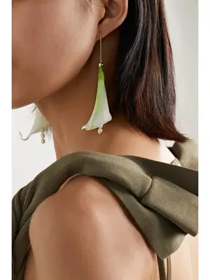 Cult Gaia Calla Gold-tone Pearl Earrings