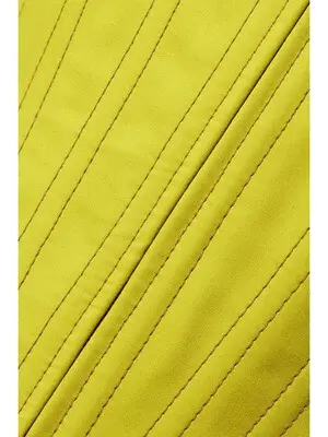 Christopher John Rogers Stay Cotton-twill Bustier Top - Yellow
