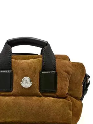 Moncler Caradoc Micro Suede Tote - Brown