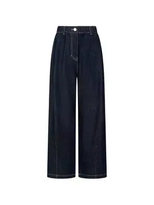Studio Tomboy Contrast Stitching Jeans For Women