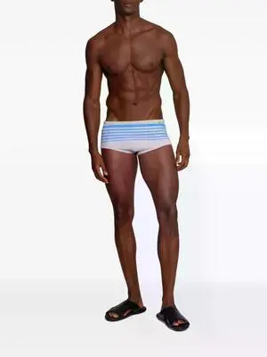 AMIR SLAMA Striped Swimming Trunks