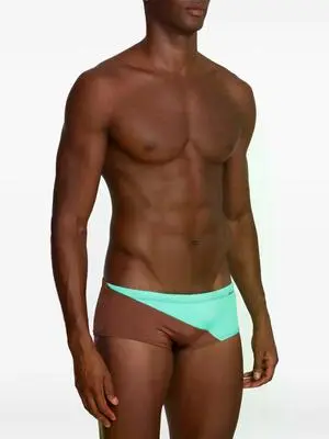 AMIR SLAMA Colour-block Swimming Trunks - Brown